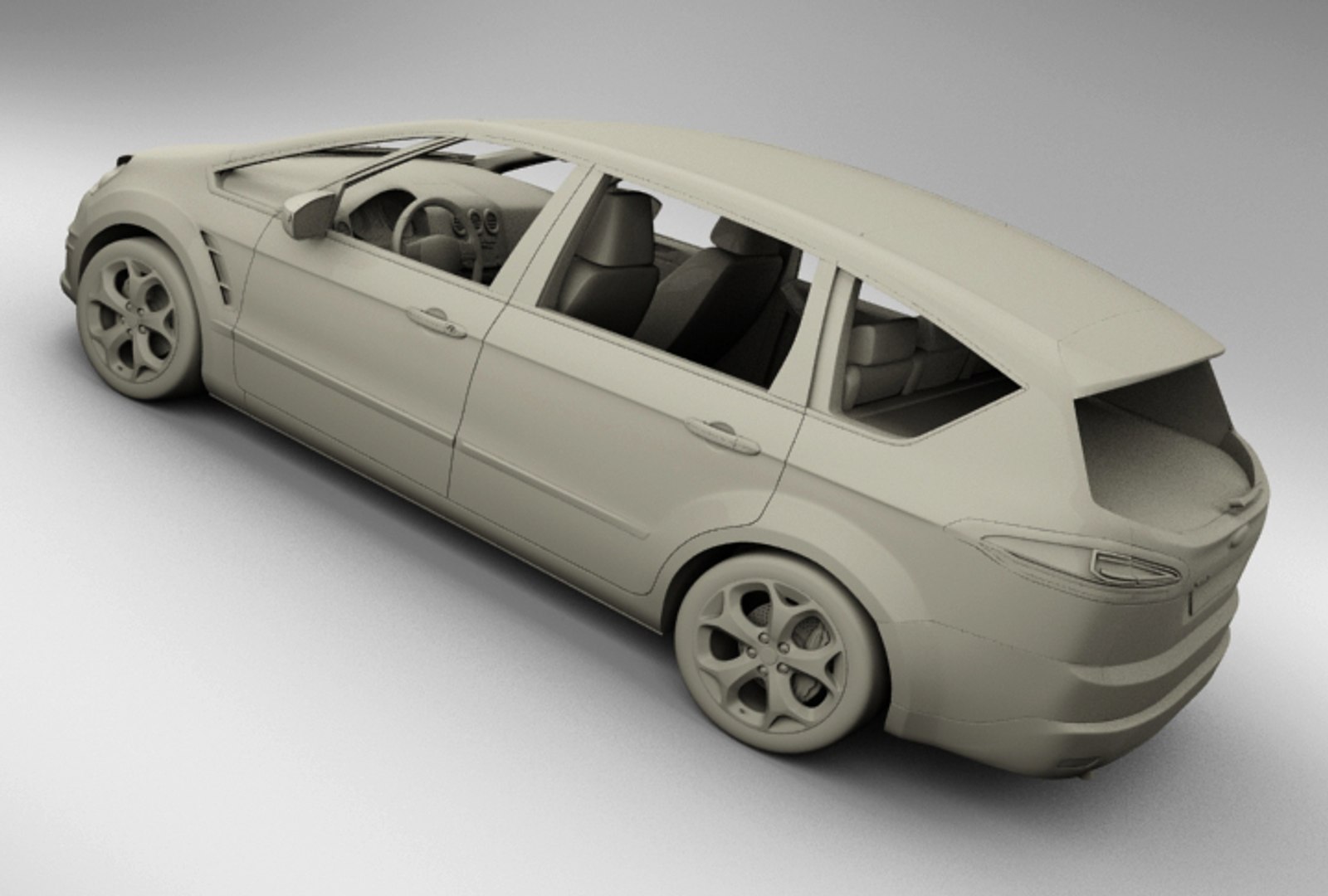 S-max 2010 3d Model