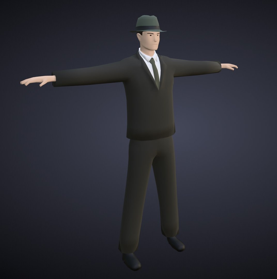 Stylized Detective Optimised Version 3D Model - TurboSquid 2149282