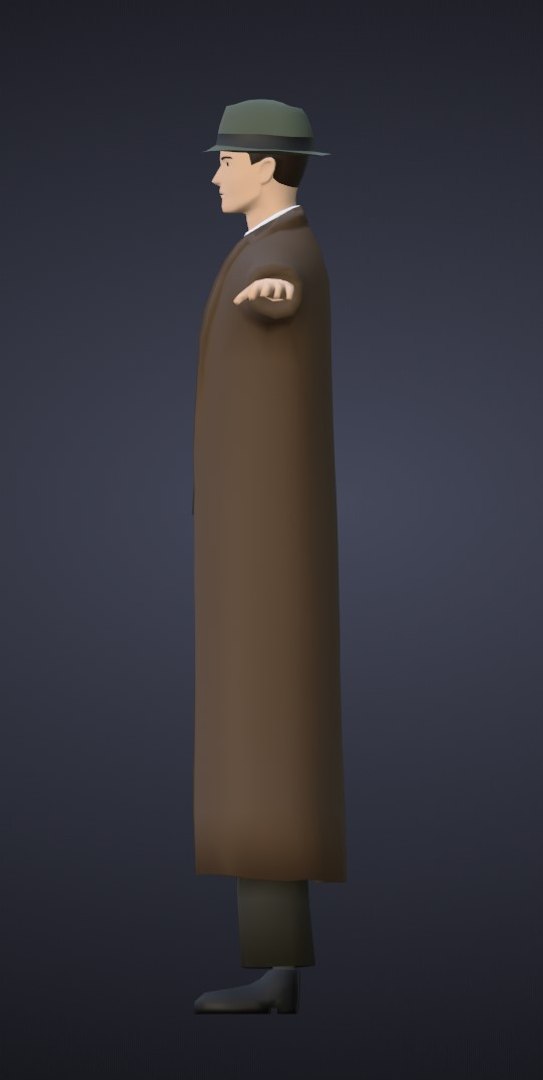 Stylized Detective Optimised Version 3D Model - TurboSquid 2149282