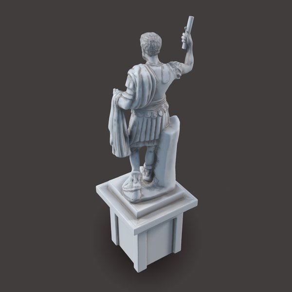 3d ancient roman statue model