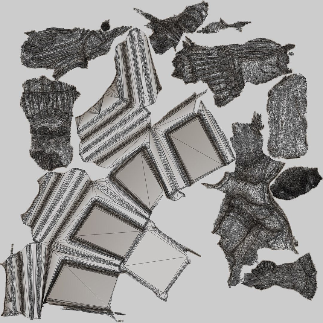 3d Ancient Roman Statue Model