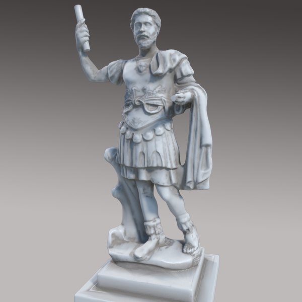 3d ancient roman statue model