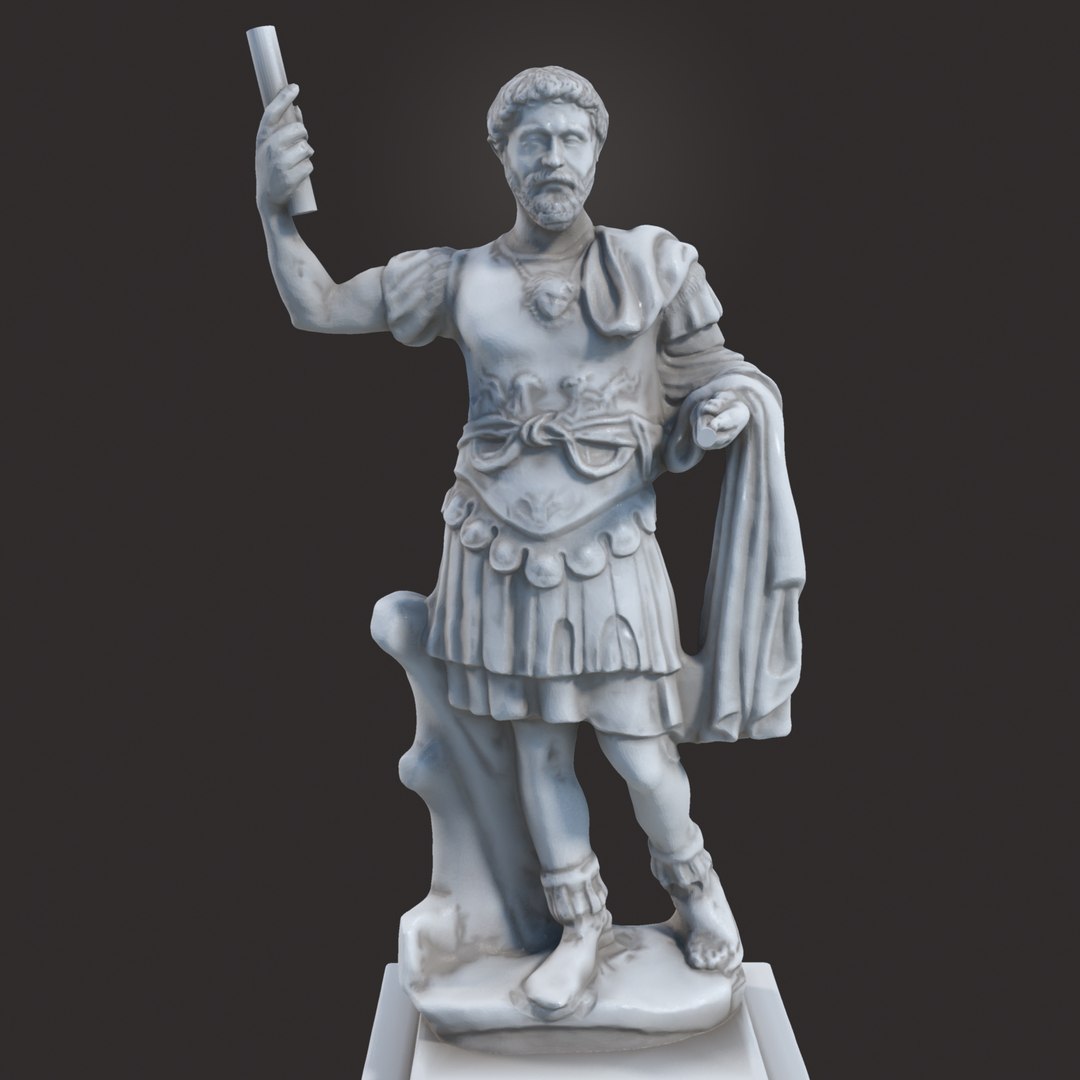 3d Ancient Roman Statue Model