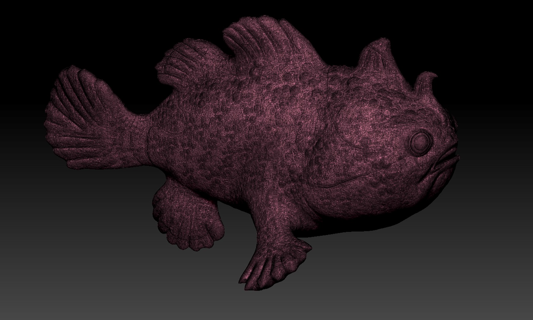 3D Clown Frogfish Model - TurboSquid 2370661