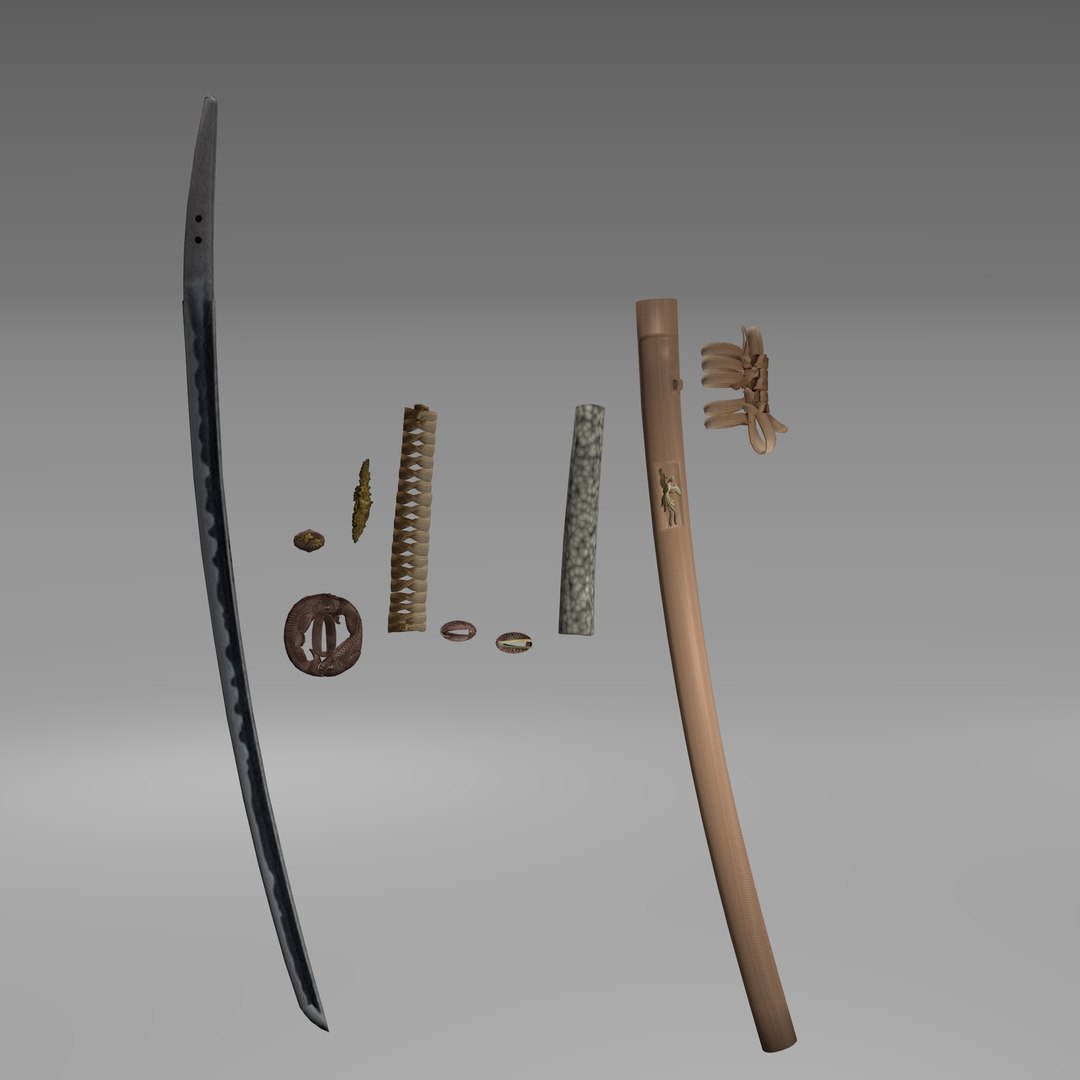 3d Model Historical Katana Fish