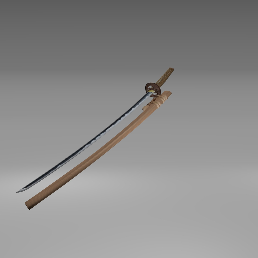 3d Model Historical Katana Fish