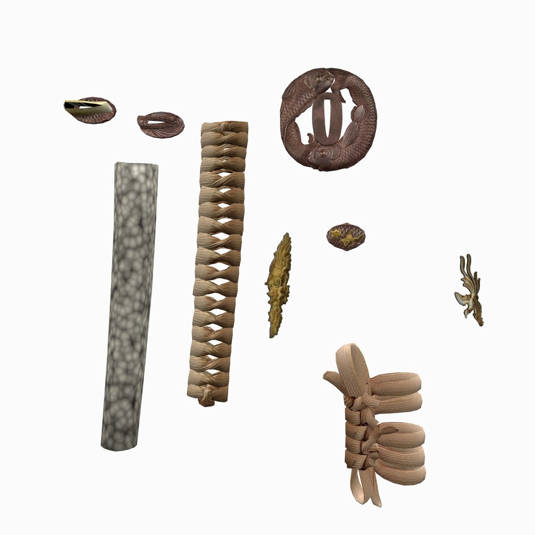 3d Model Historical Katana Fish