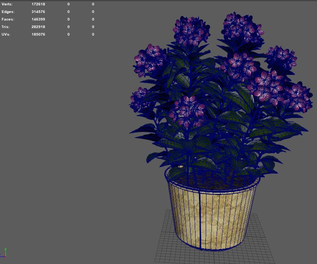 3D Flower Pot Model - TurboSquid 1520305