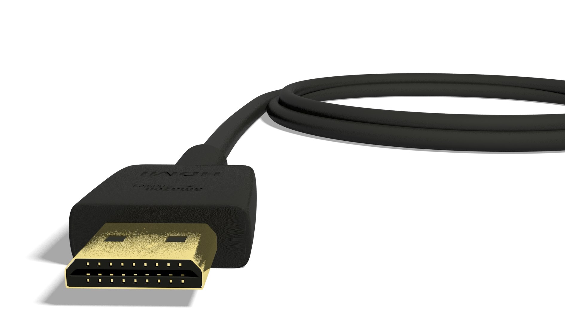 3D Hdmi Cable - TurboSquid 1246545
