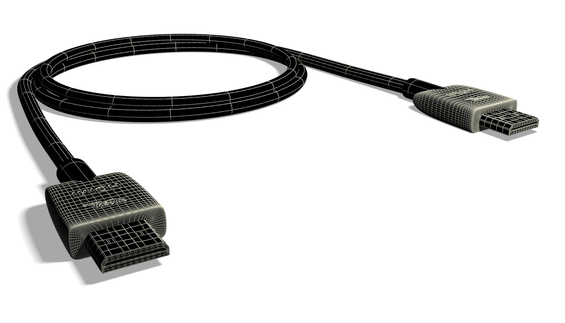 3D Hdmi Cable - TurboSquid 1246545