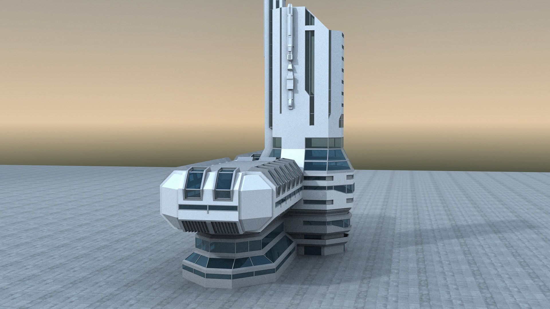 Future Building 017 model - TurboSquid 2039555