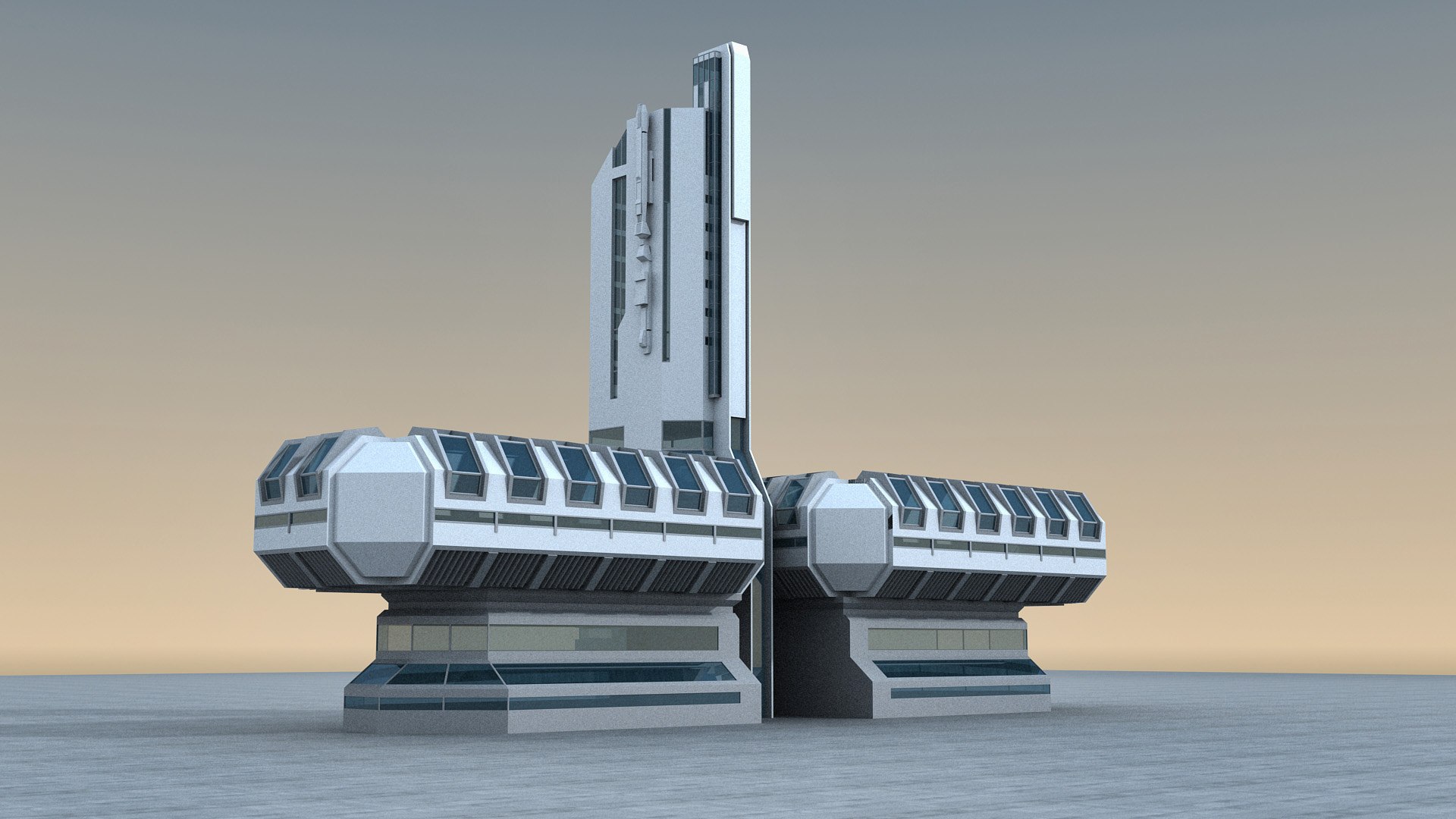 Future Building 017 model - TurboSquid 2039555