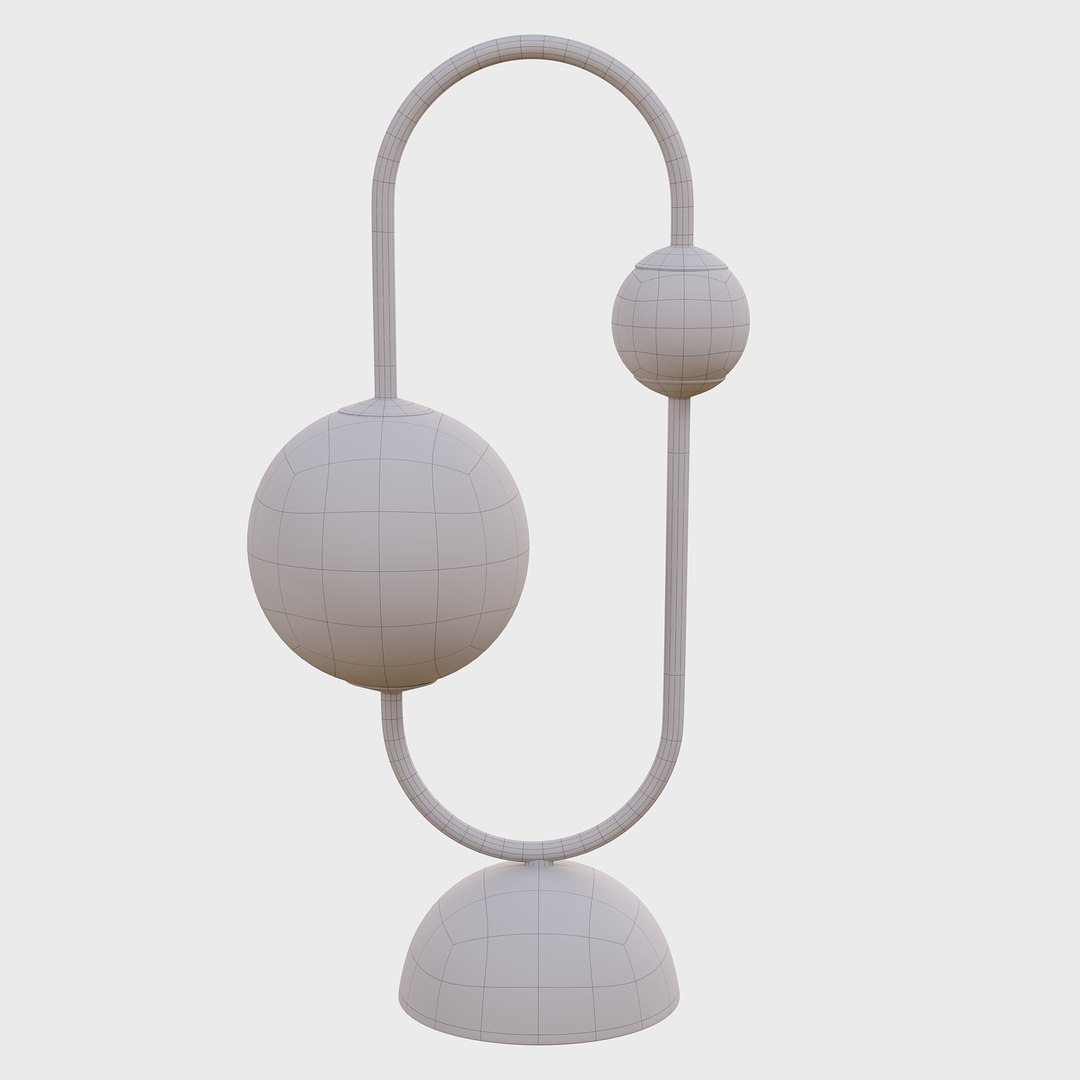 3D Marble Dome Base Table Lamp - TurboSquid 2076004