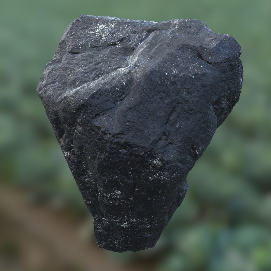3d Model Of Black Rock Coastal Pbr