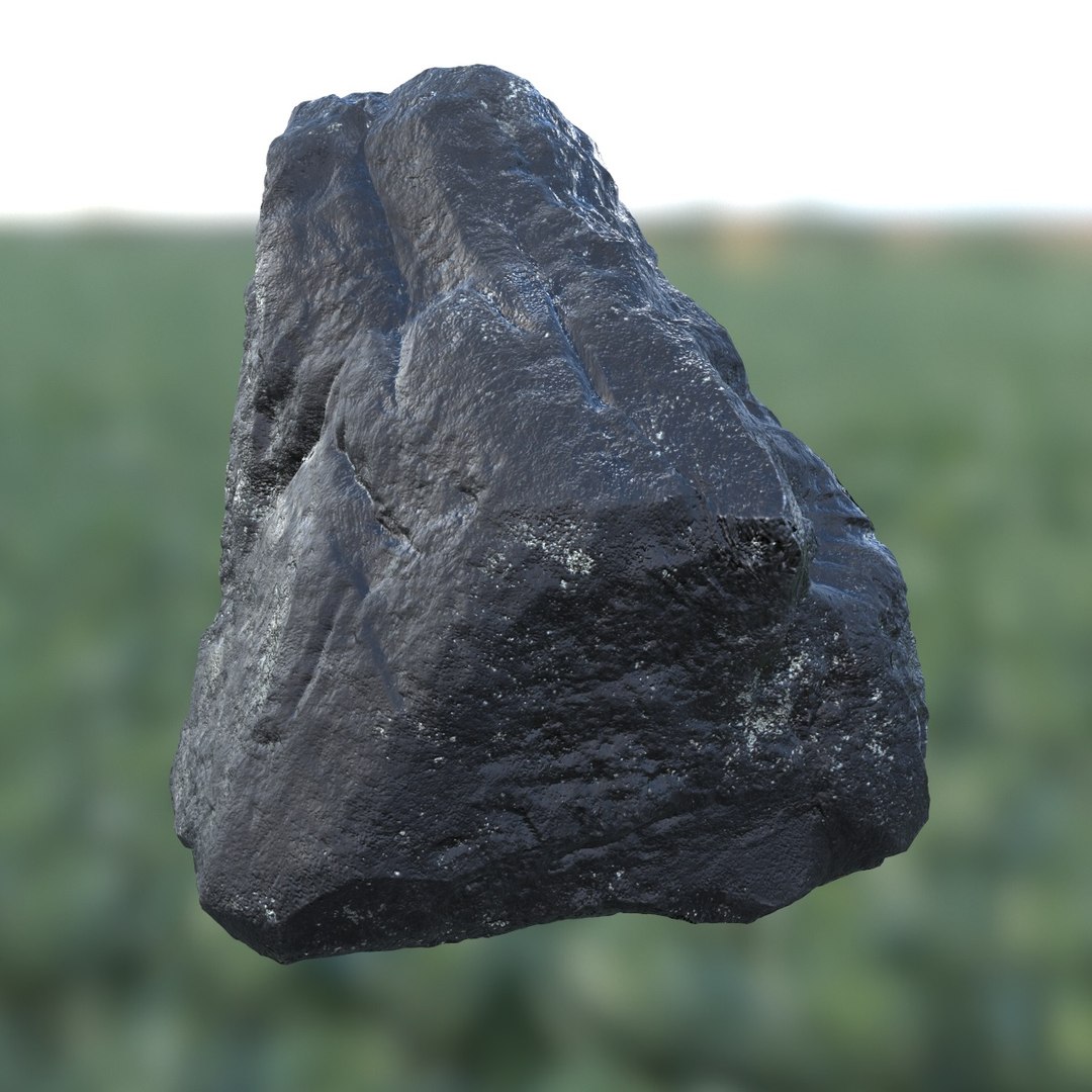 3d Model Of Black Rock Coastal Pbr