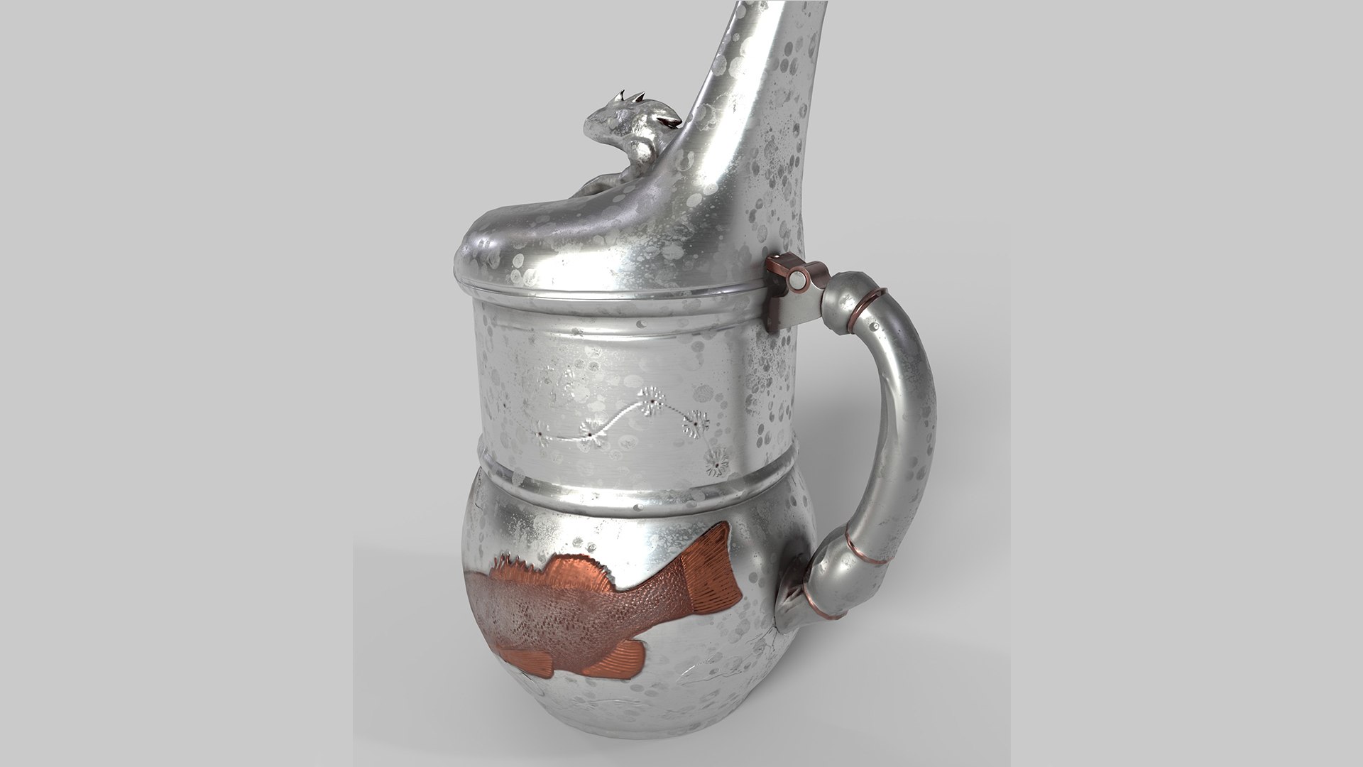 Beer Jug Hammered 3D Model - TurboSquid 2039848