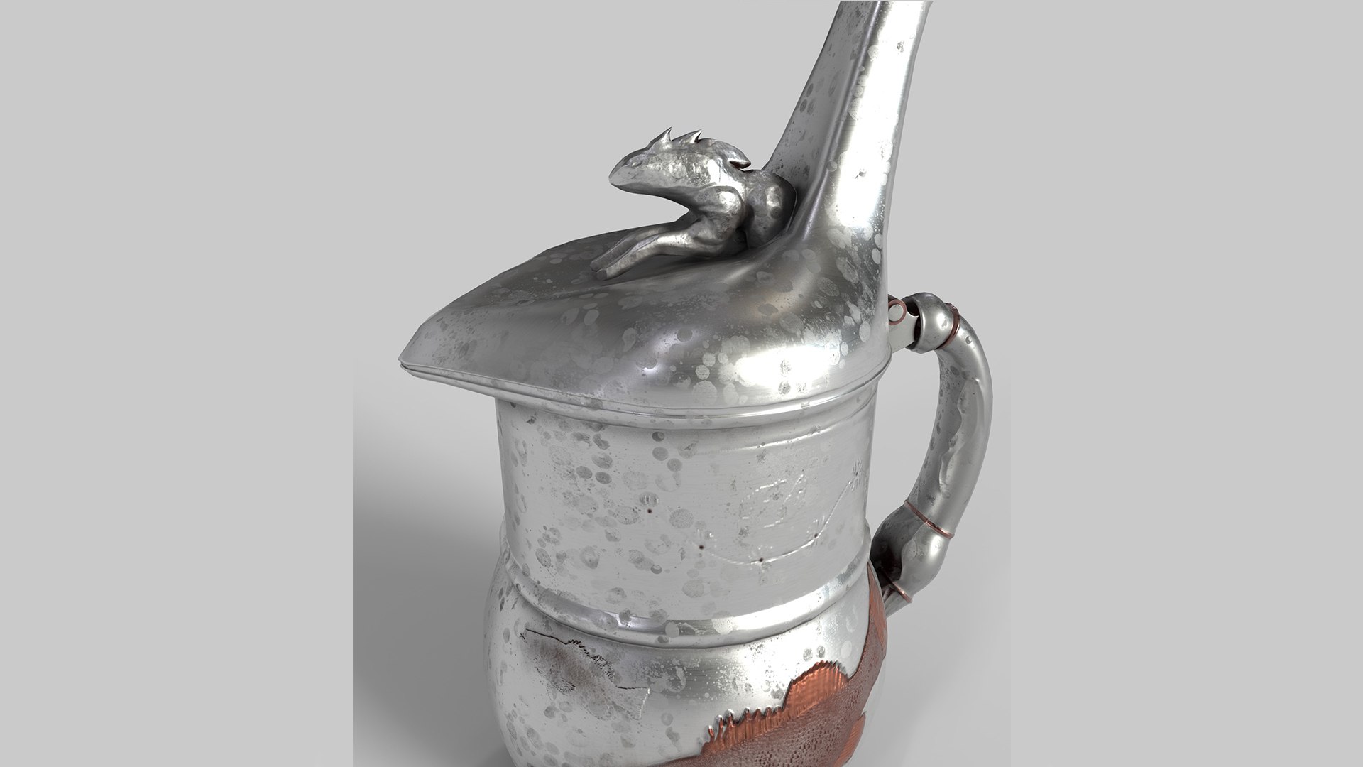 Beer Jug Hammered 3D Model - TurboSquid 2039848