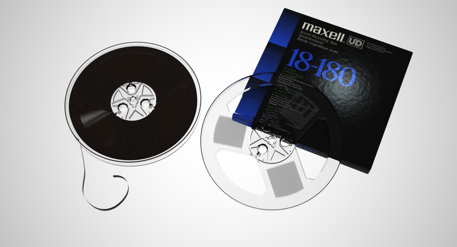 3D Maxell Reel Tape Model - TurboSquid 1371418