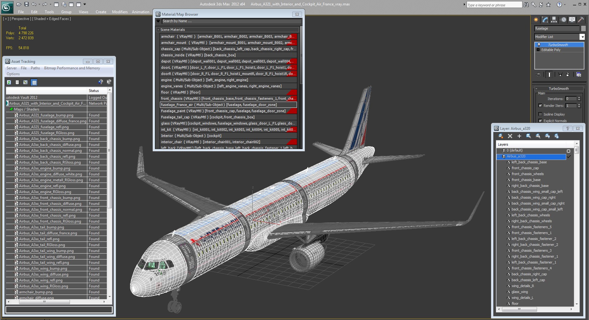 3D Airbus A321 Interior Cockpit - TurboSquid 1300246