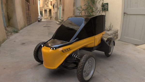 Modern Mini Car Animations 3D model - TurboSquid 1866786