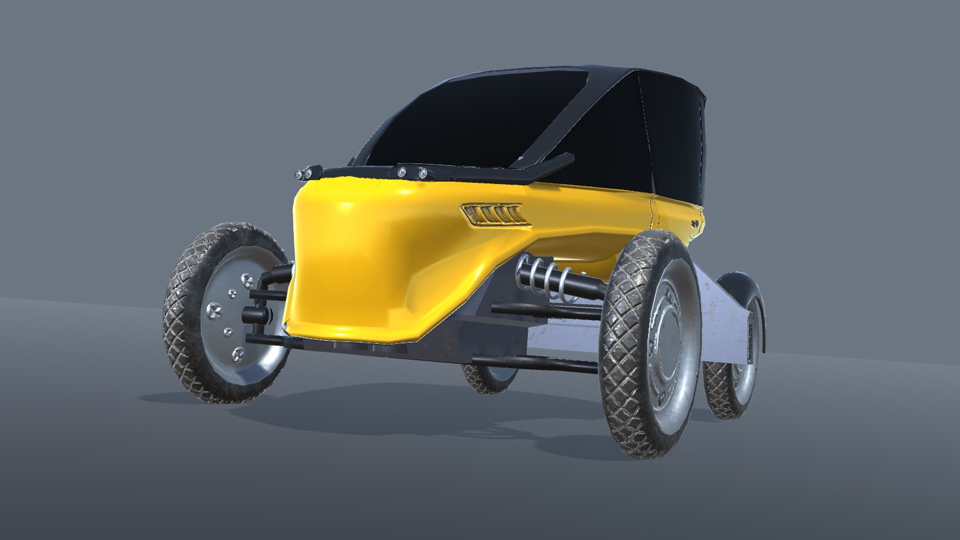 Modern Mini Car Animations 3D Model - TurboSquid 1866786