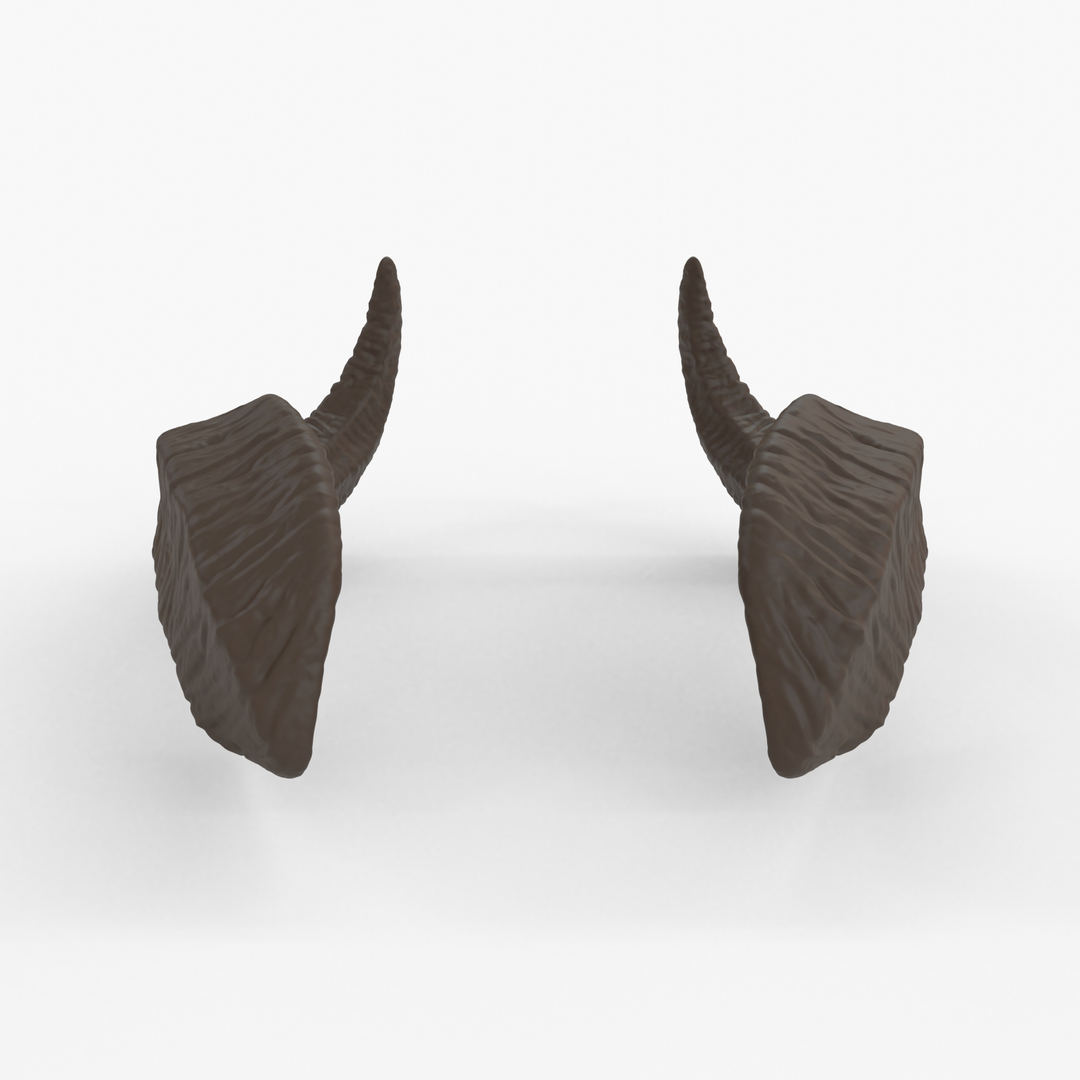 3D Large Wavy Horns - Kolsun - TurboSquid 1794263