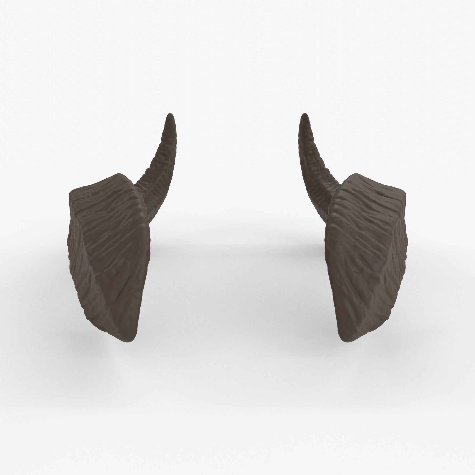 3D Large Wavy Horns - Kolsun - TurboSquid 1794263