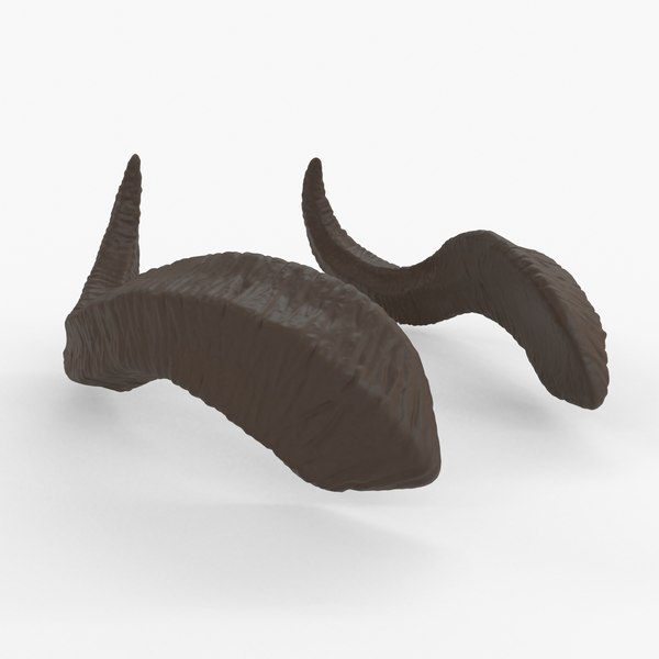 3D Large Wavy Horns - Kolsun - TurboSquid 1794263