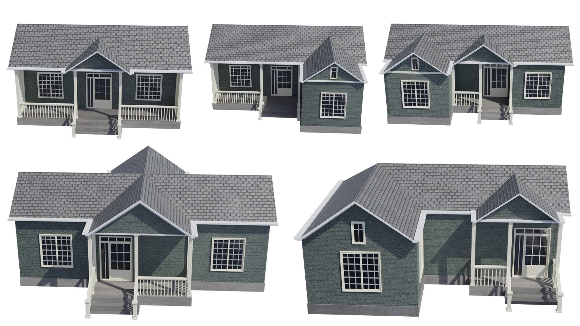 Simple House Pack 3D - TurboSquid 2116526