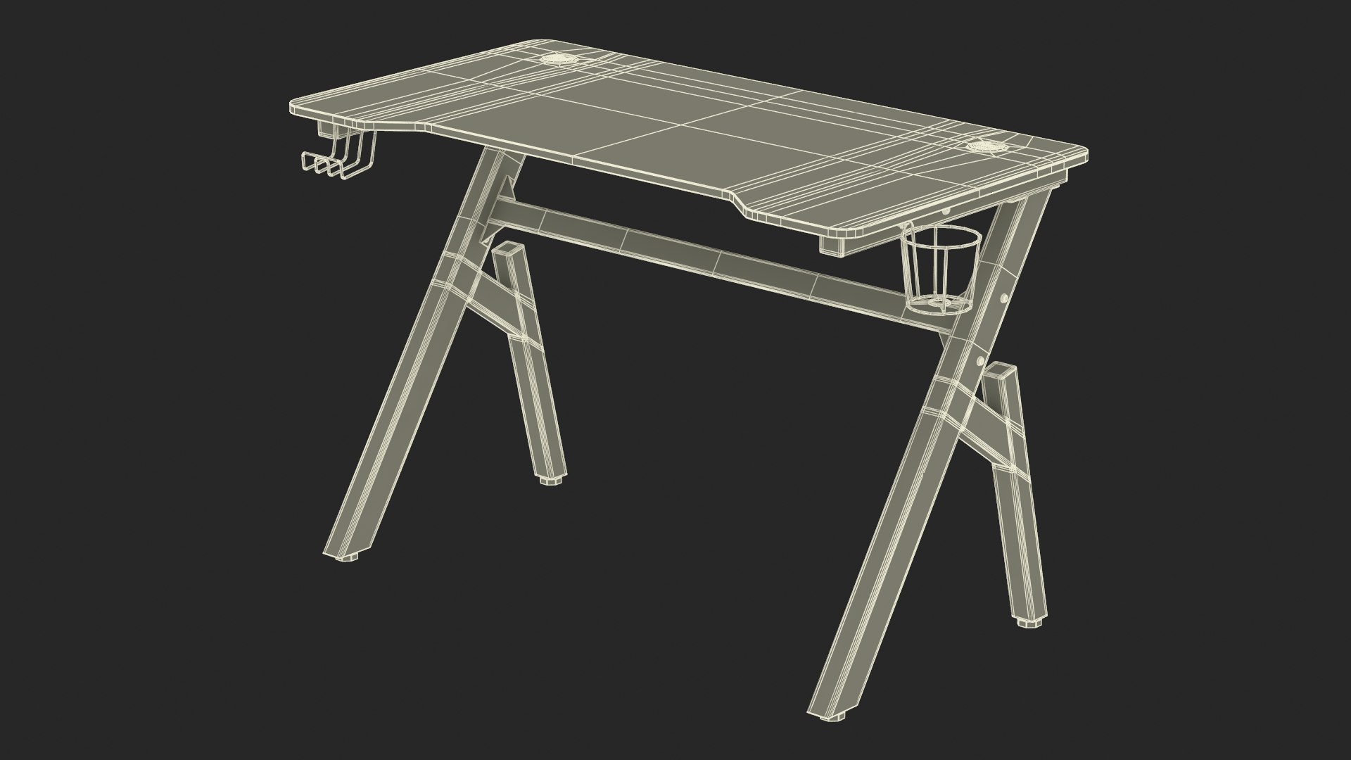 FDW Computer Gaming Desk 3D - TurboSquid 1956146