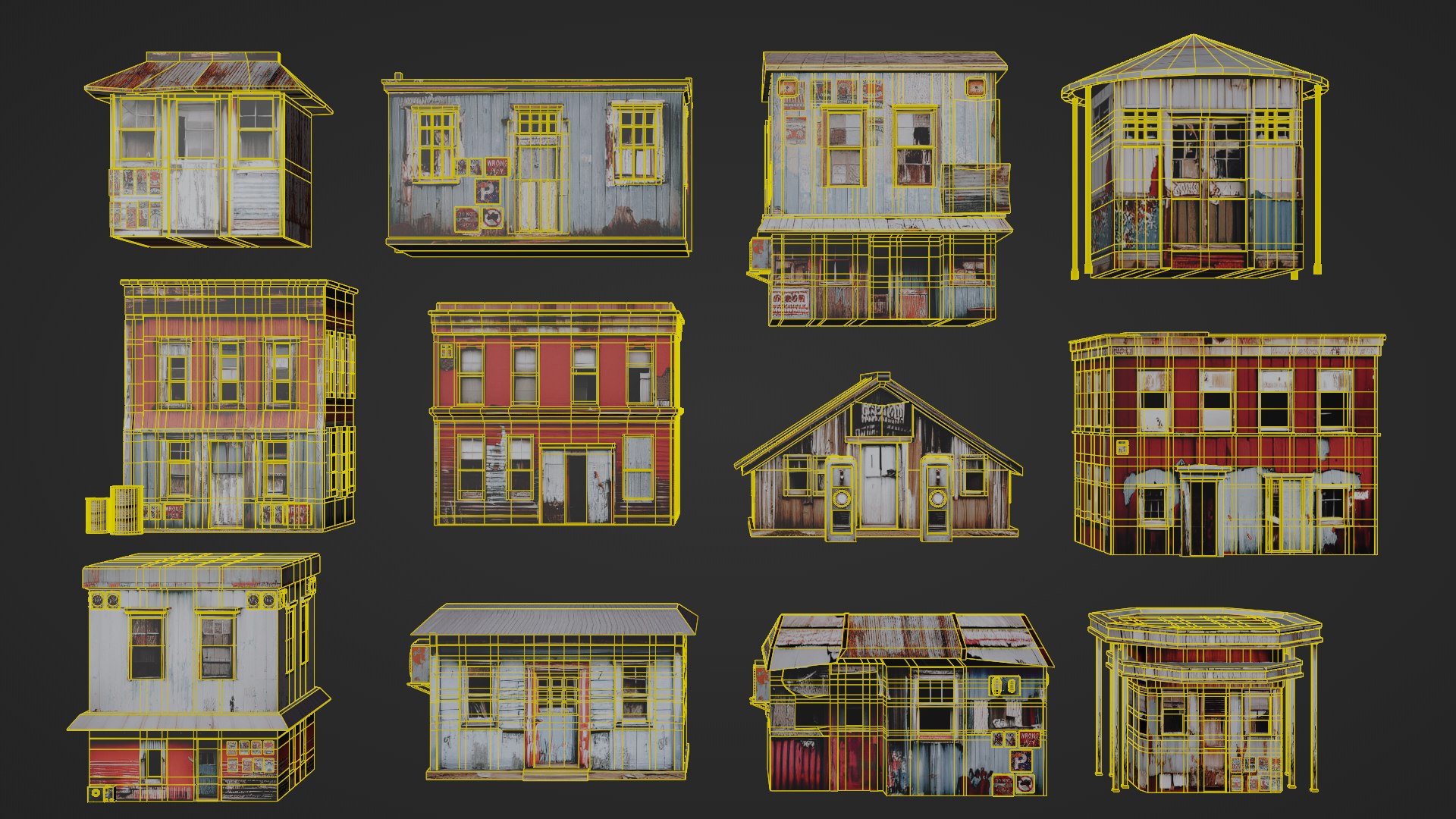 Old Building Collection V2 3D Model - TurboSquid 2217685