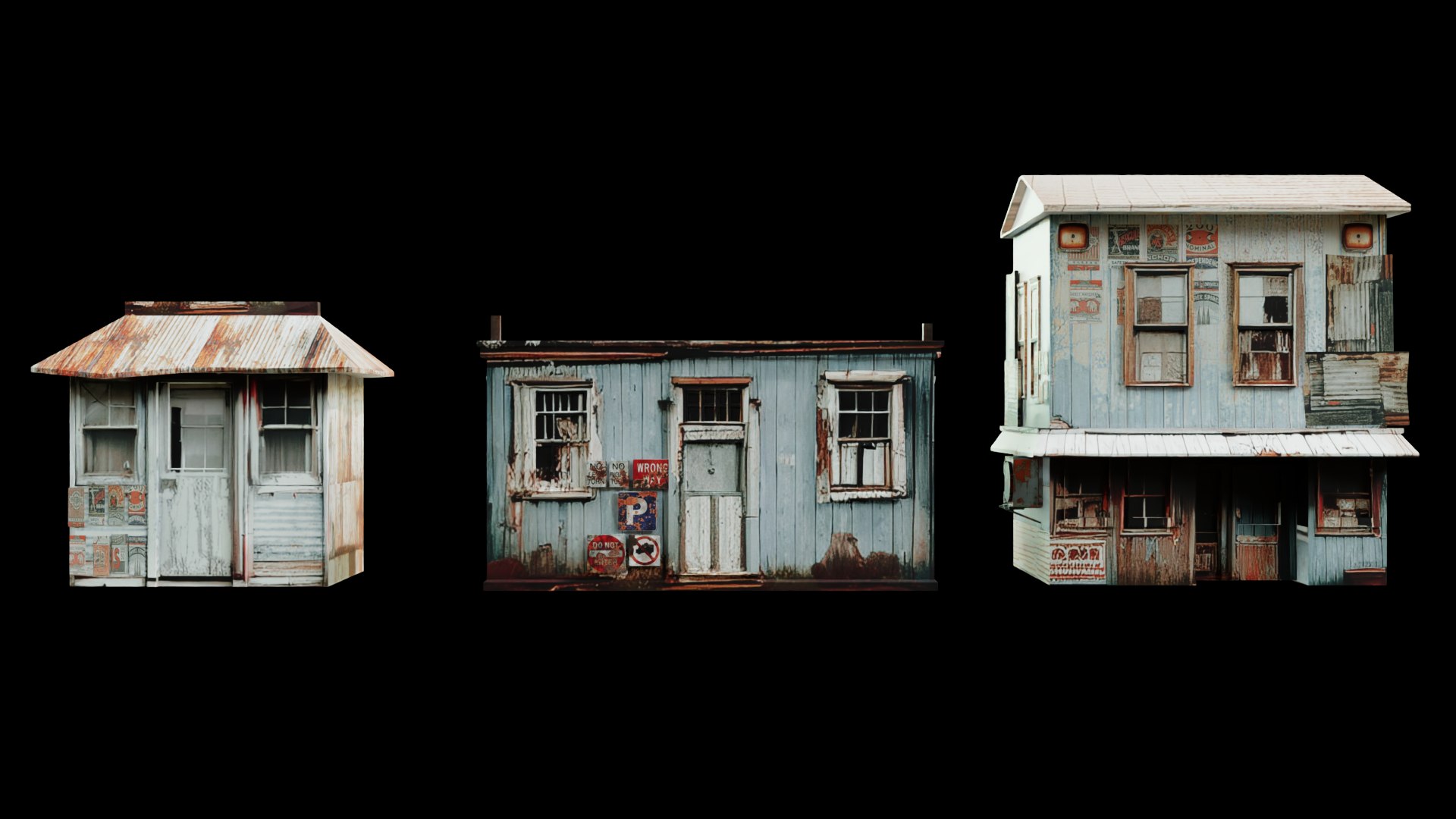 Old Building Collection V2 3D Model - TurboSquid 2217685