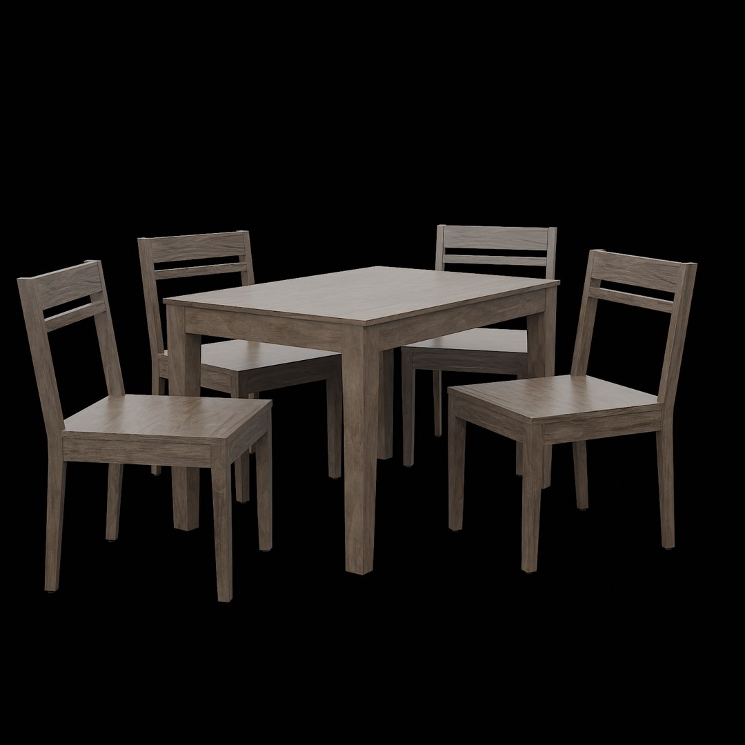 3D Table Set Model - TurboSquid 1538295