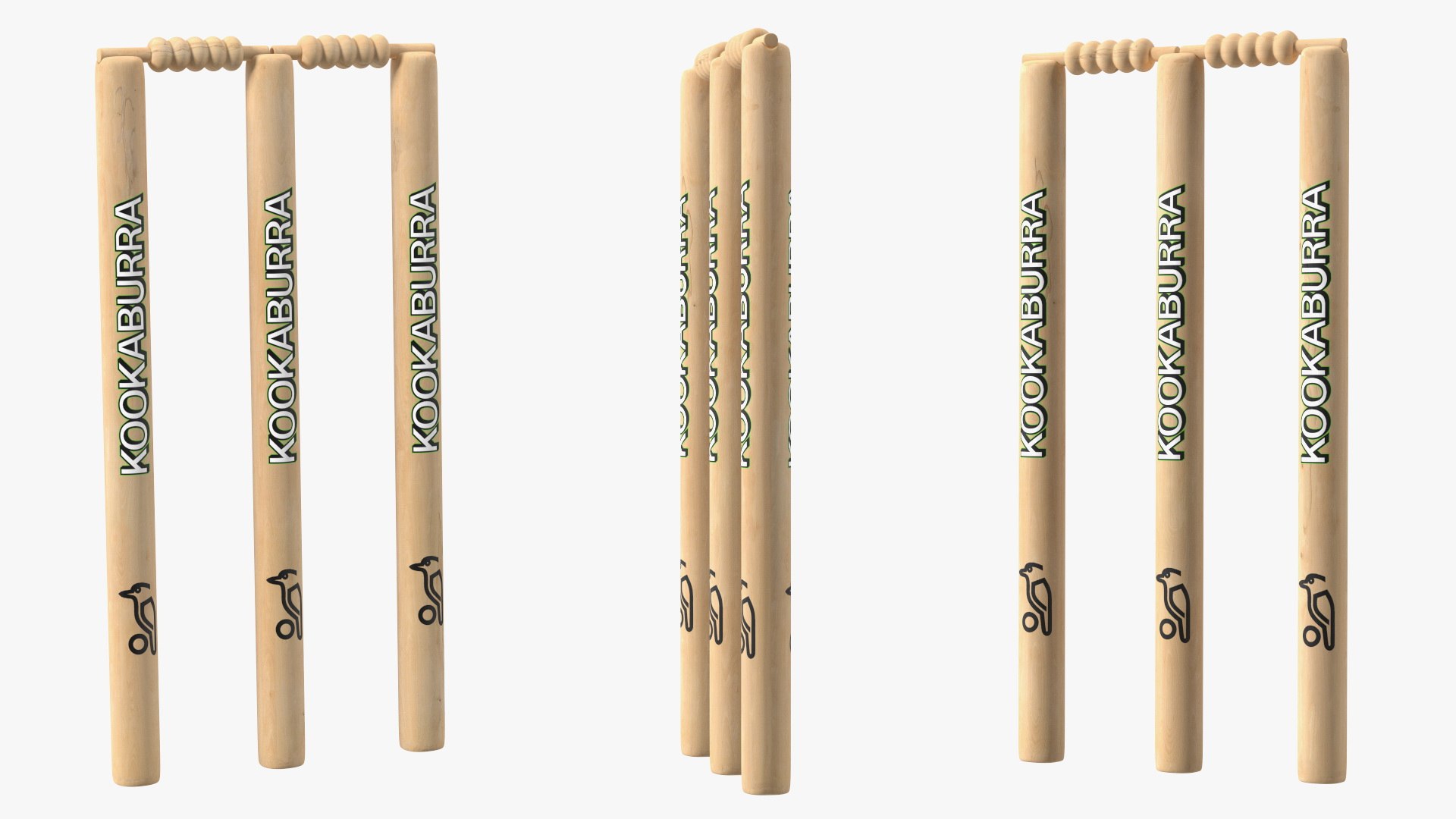 3D Kookaburra Cricket Stumps Set - TurboSquid 2202043