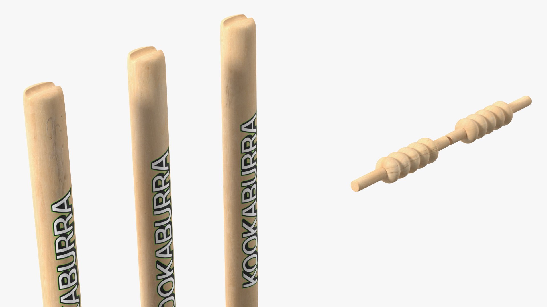 3D Kookaburra Cricket Stumps Set - TurboSquid 2202043