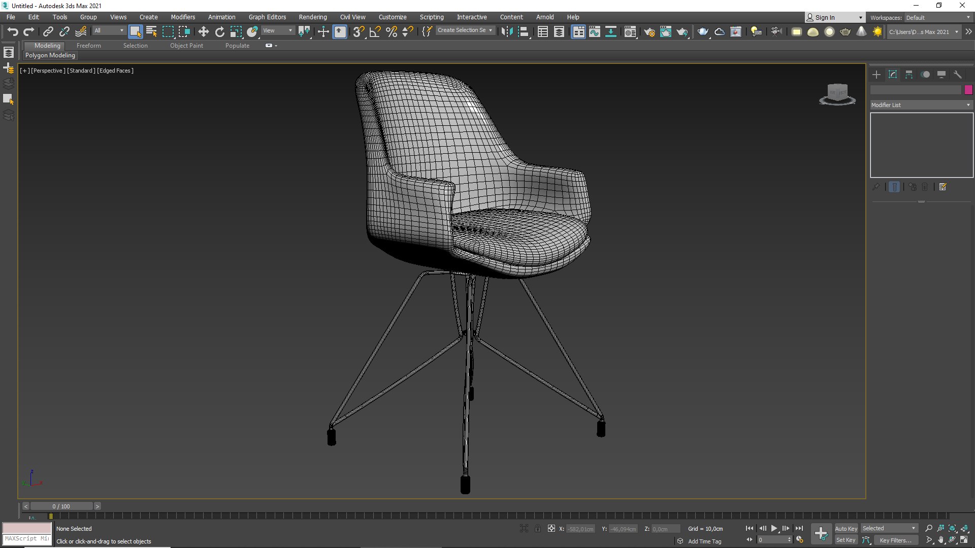 3D Chair Status - Black Model - TurboSquid 2220756