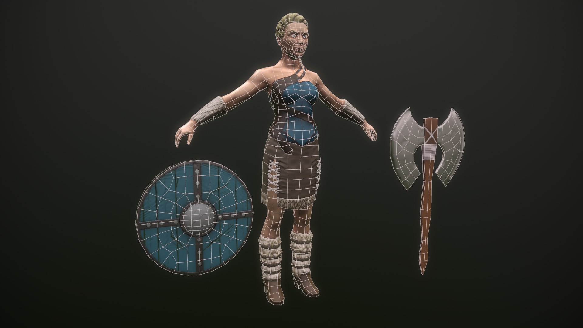 Female Game Character 2.9 - Low Poly Model - TurboSquid 2124263