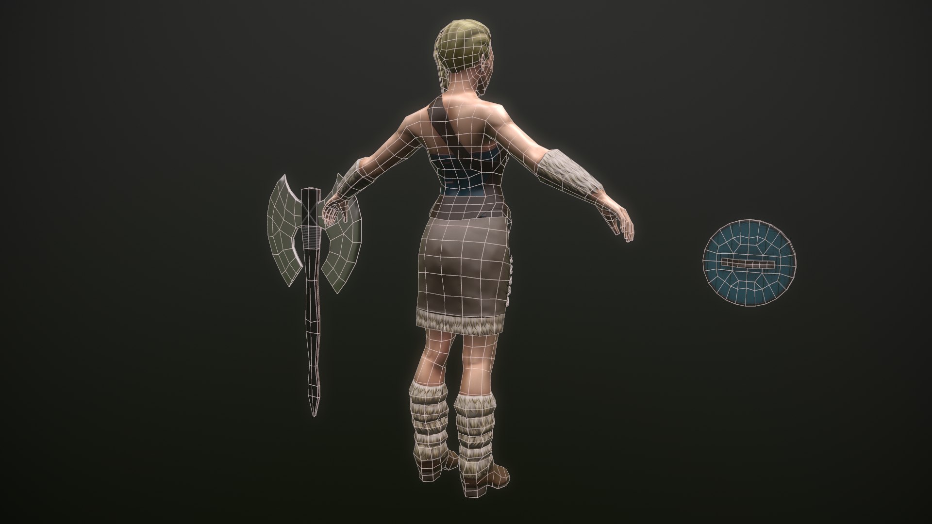 Female Game Character 2.9 - Low Poly Model - TurboSquid 2124263