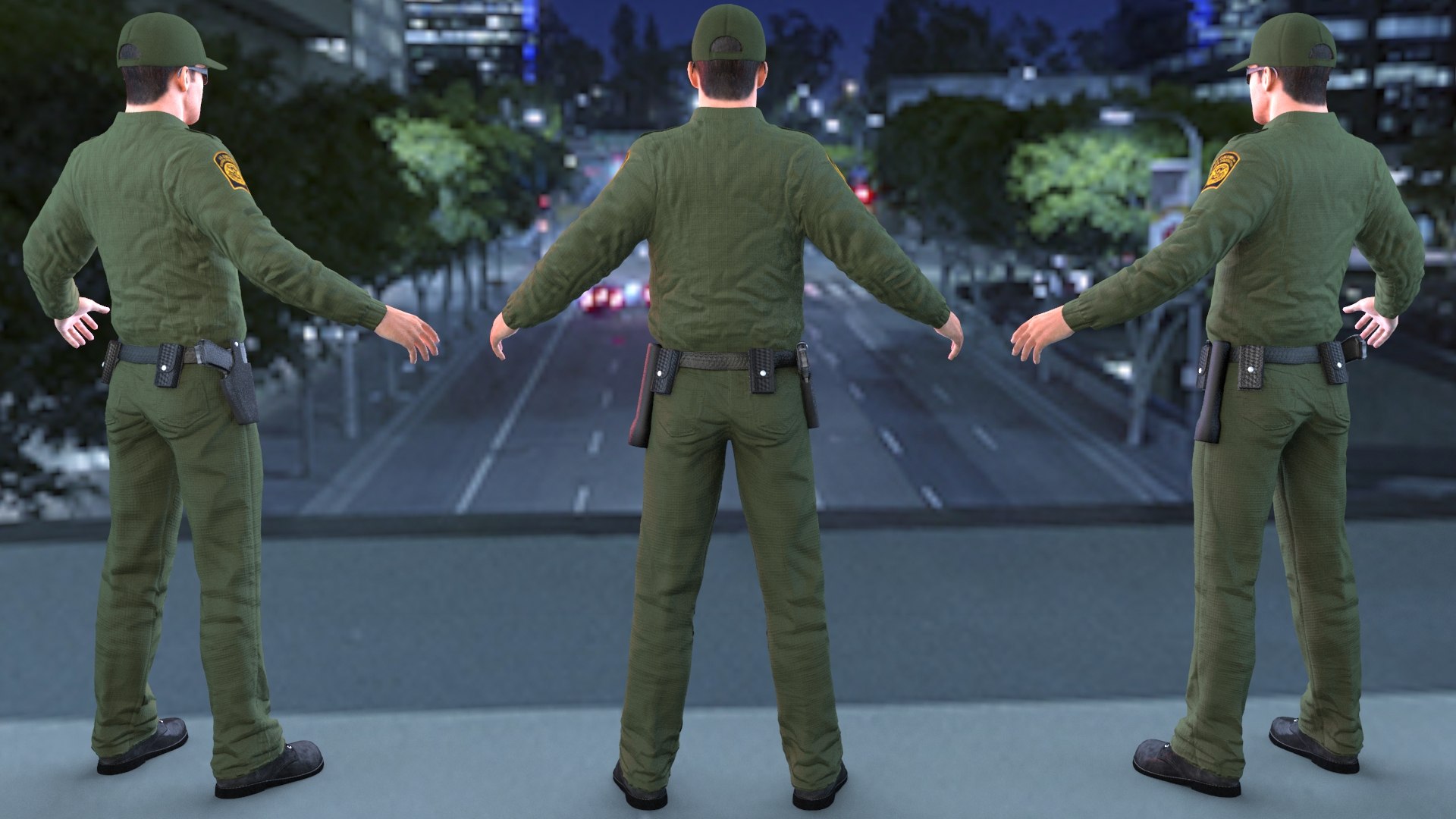 Border Officer 3D Model - TurboSquid 1713846