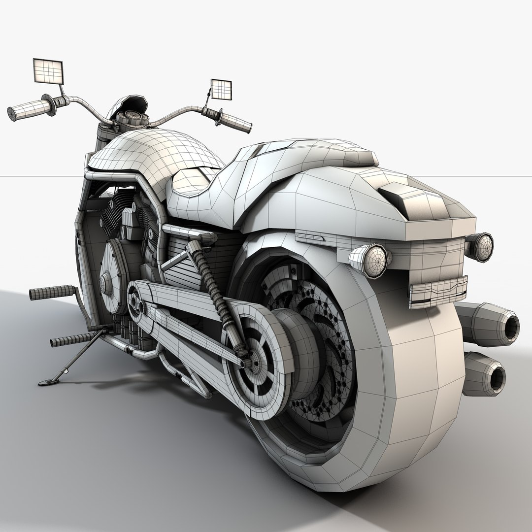 3d generic motorcycle