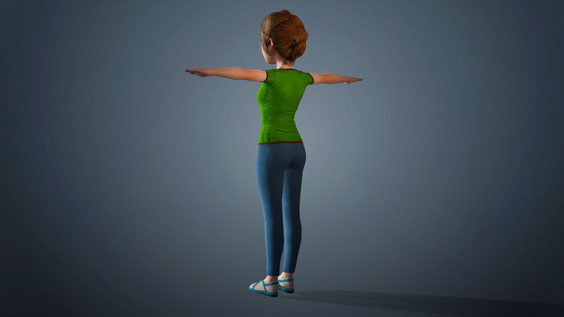 3D Cartoon Woman Rigged Character Model - TurboSquid 1853757