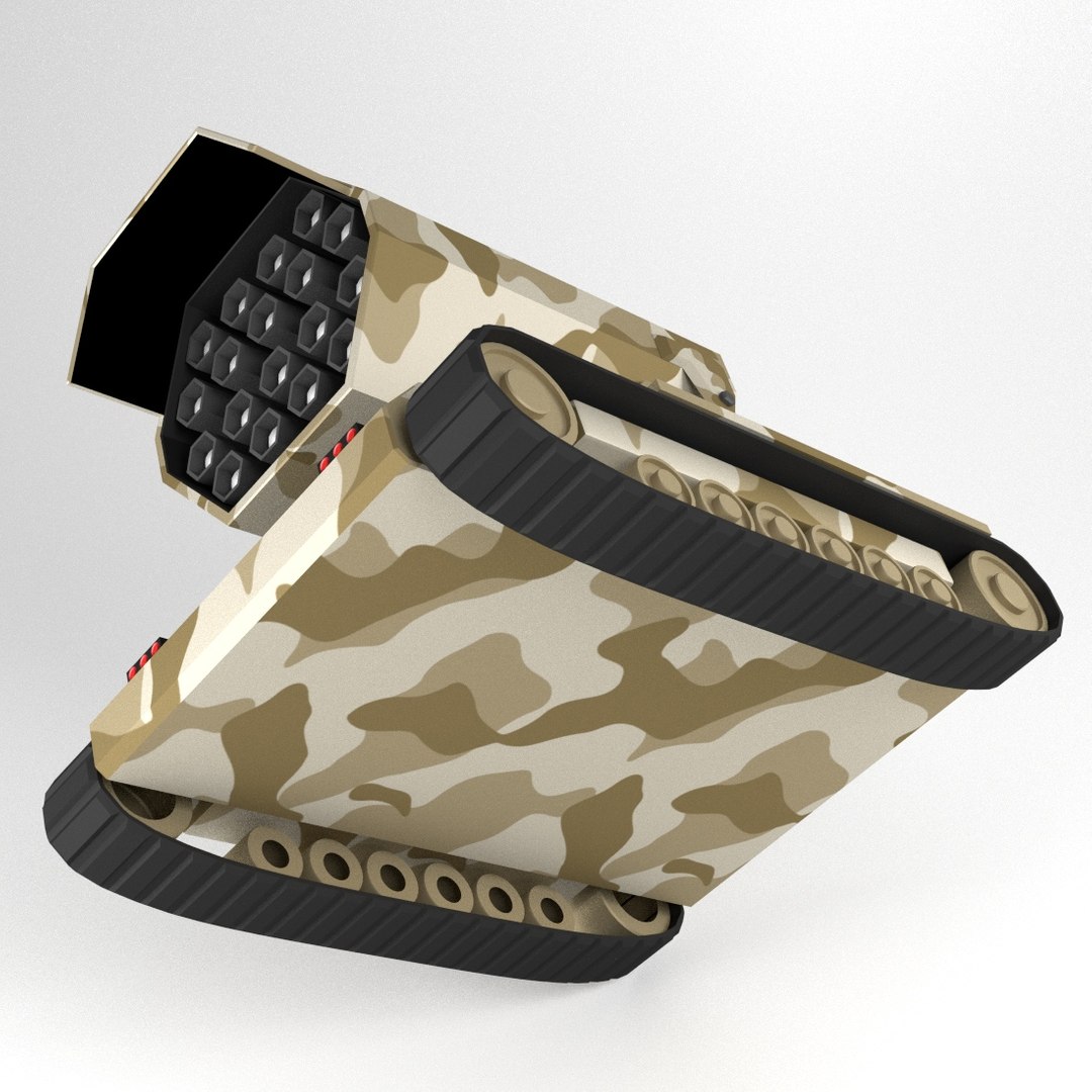 3d Rocket Launcher Tracked Vehicle