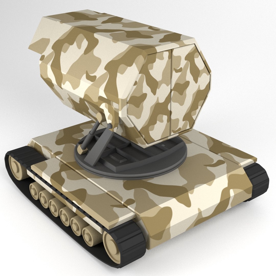 3d Rocket Launcher Tracked Vehicle
