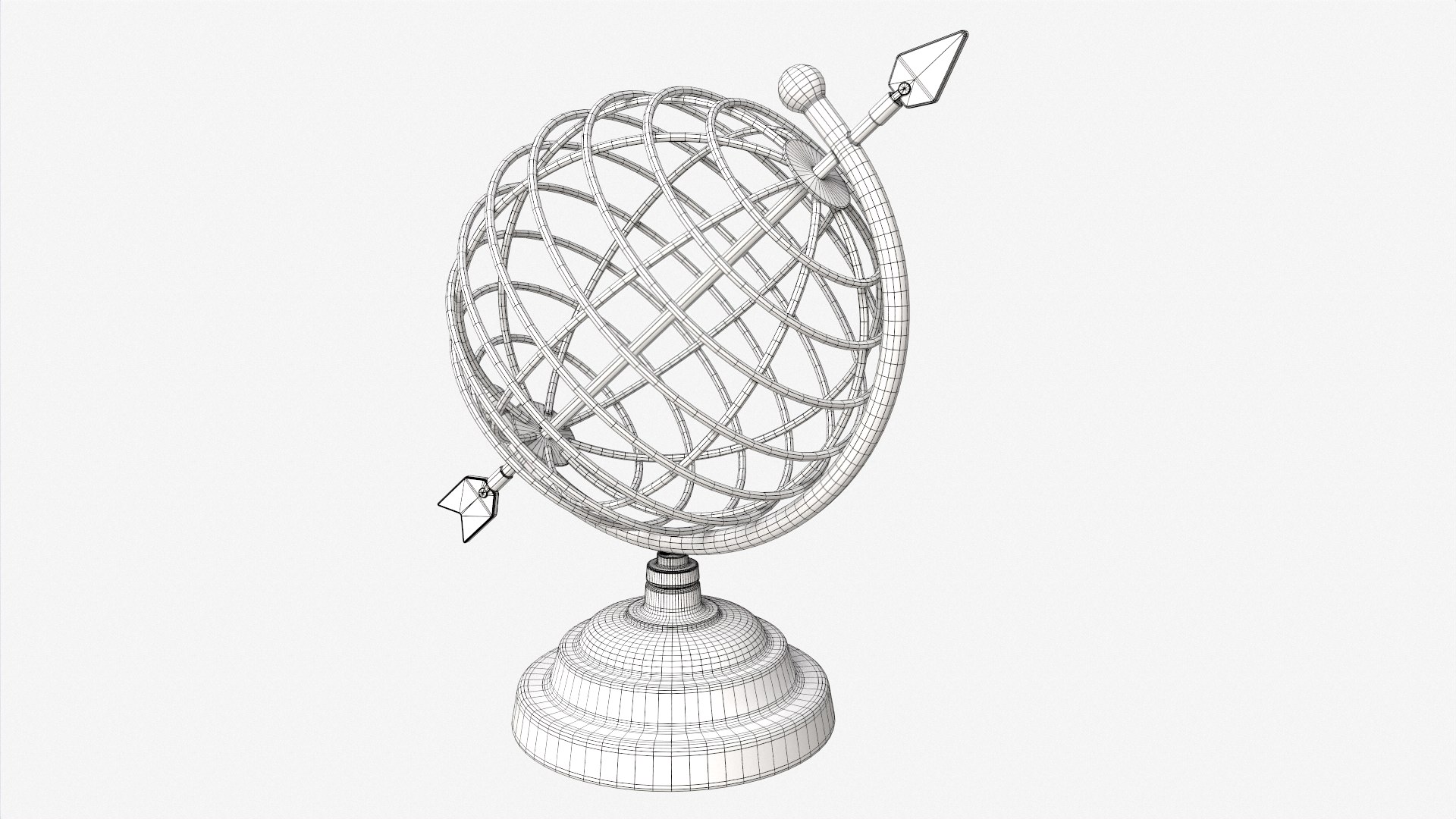 Globe Spherical table decor 3D model - TurboSquid 2095023