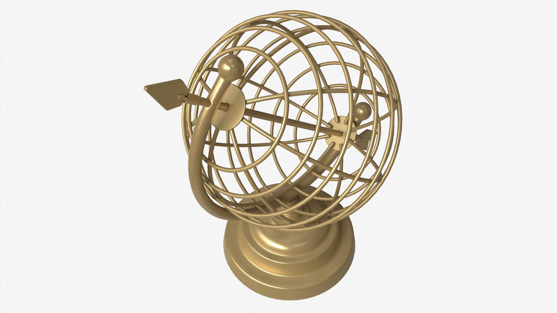 Globe Spherical table decor 3D model - TurboSquid 2095023