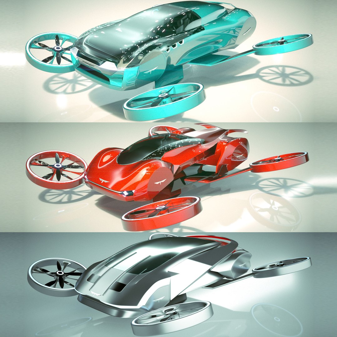 3D Model SALE 3 In 1 Copter Car Bundle 12 - TurboSquid 2392527