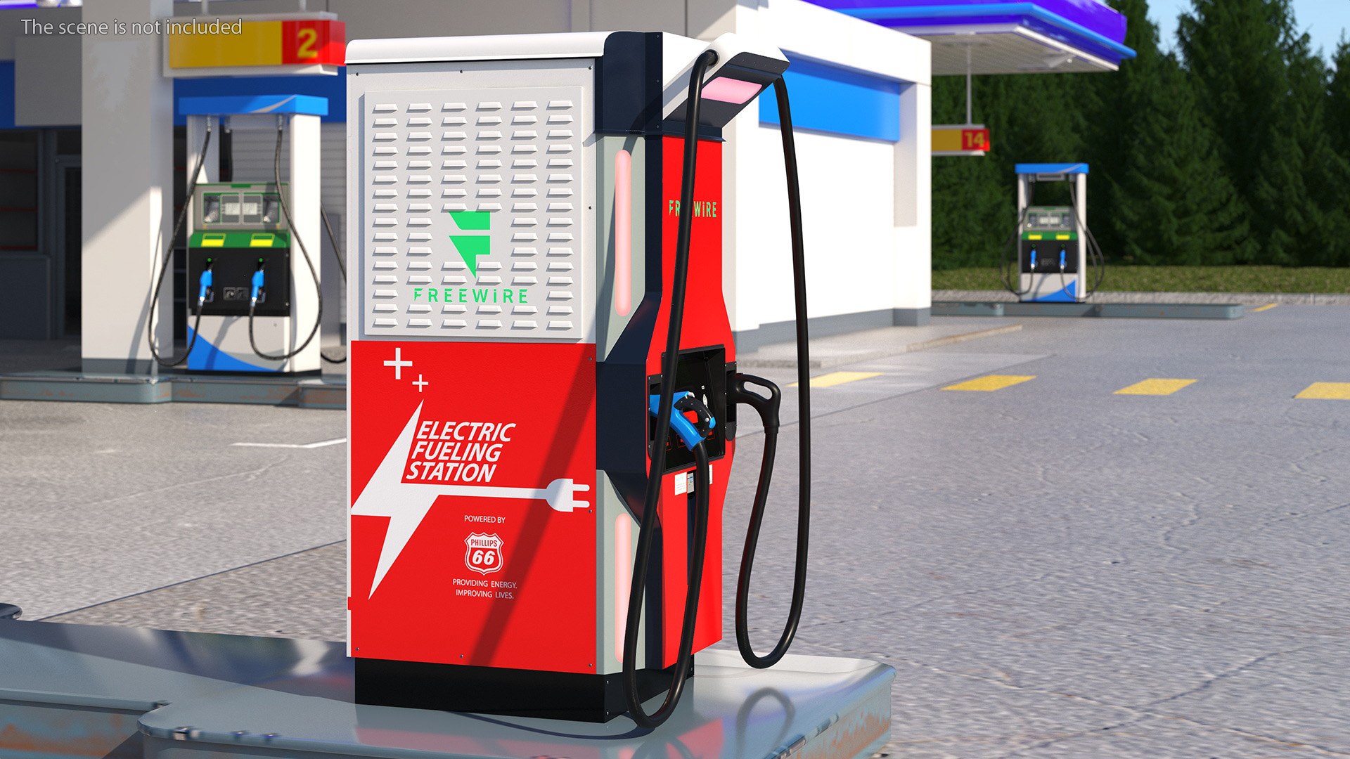 3D Freewire Ultrafast EV Boost Charger 200 Red Model - TurboSquid 2167304