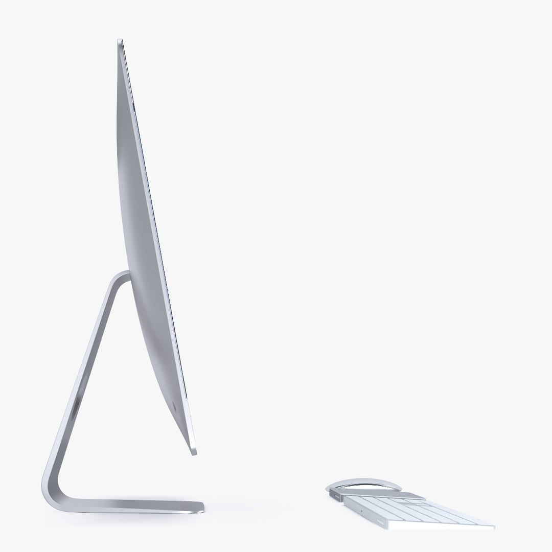 3D apple imac 2018 silver model - TurboSquid 1362727