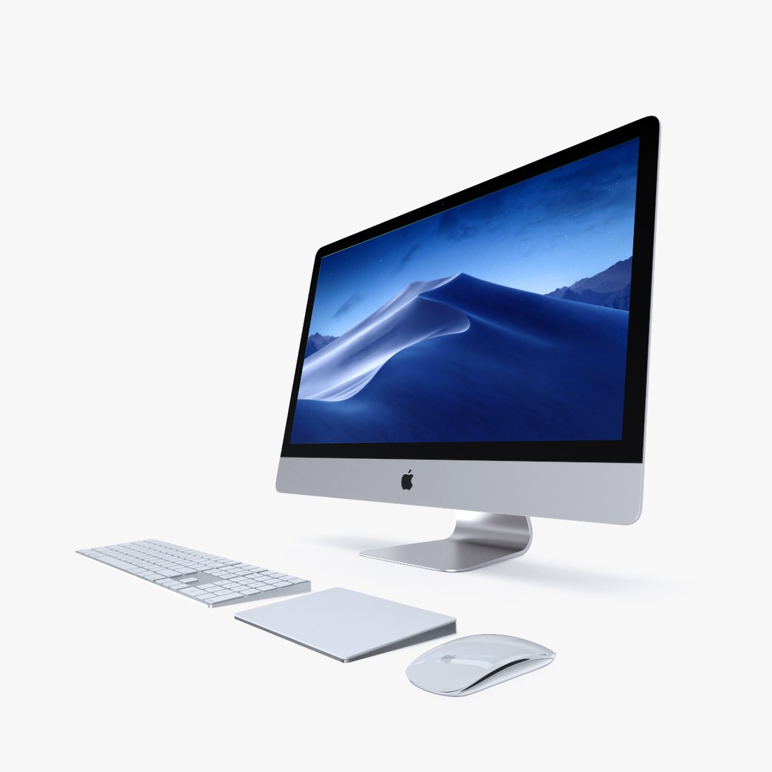 3D apple imac 2018 silver model - TurboSquid 1362727