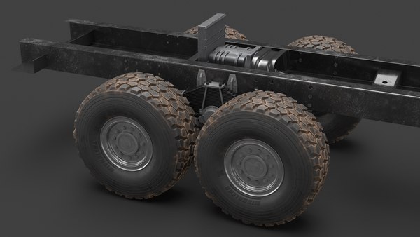 modelo 3d Chasis para camiones superpesados - TurboSquid 2319015
